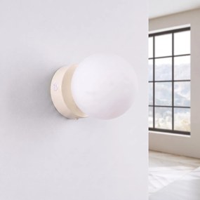 Sollux Lighting Nástěnné svítidlo YOLI 1 béžové s vypínačem