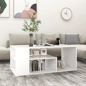 vidaXL Konferenční stolek 100x50x40 cm kompozitní dřevo [815841] Barva: Bílá