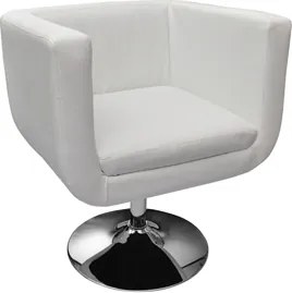 Lounge křeslo Tina bílé