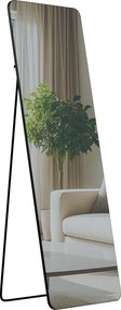 Zrcadlo Gurnee 150x50 cm – černá-matt