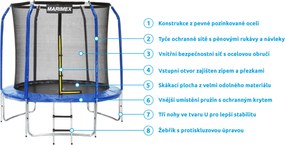 Marimex Standard 244 cm + vnitřní ochranná síť + žebřík 19000080