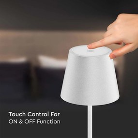 LED Solution Bílá LED stojací nabíjecí lampa 500-1300mm 4W IP54 7007