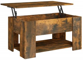 Konferenční stolek kouřový dub 79 x 49 x 41 cm kompozitní dřevo - Default Title