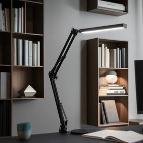 Brilagi - LED Stmívatelná stolní lampa 2v1 USB VARIO LED/14W/5V 3000-6000K černá