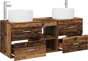 Sada koupelnového nábytku 3 ks Staré dřevo 49,5 x 44,5 x 66 cm 3405929
