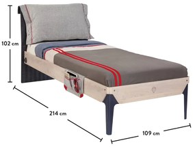Čilek Studentská postel s matrací 100x200 cm Trio