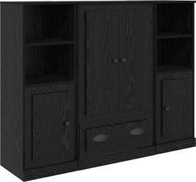 Vysoký bufet 3 ks Černý dub 132 x 35,5 x 103,5 cm 3402676