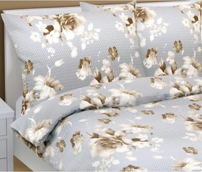 Povlečení krepové Kávová 80/330 - 140x220, 70x90 cm