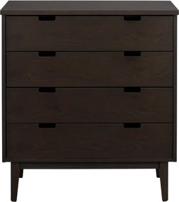 Komoda z dubového dřeva v tmavě přírodní barvě 75x85x38 cm Garrison – Rowico