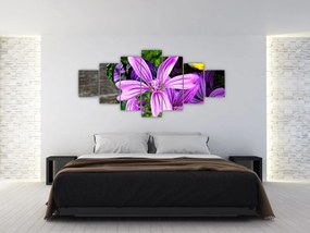 Obraz - luční květiny (210x100 cm)