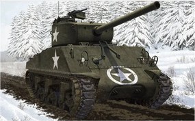 Plastikový model model kit tank 13500 - m4a3 (76)w "battle of bulge"