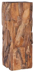 Odkládací stolek 30 x 30 x 80 cm masivní teakové dřevo 288807