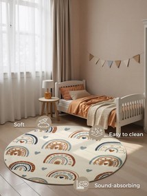 Hanse Home, Dětský koberec Adventures 106415 Cream Multicolor kruh, 160x160 (průměr) kruh, vícebarevná, dětský pokoj