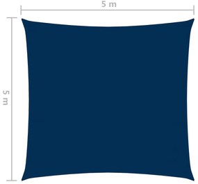 Stínící plachta oxfordská látka čtvercová 5 x 5 m modrá