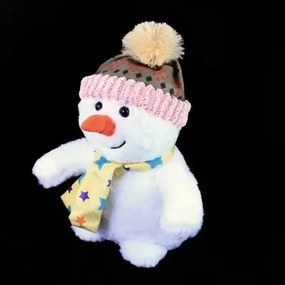 RAPPA Plyšový sněhulák 26 cm / od 0 měsíců