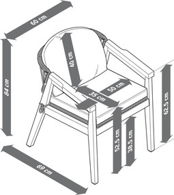 Tchibo - Pohodlná zahradní židle s textilním výpletem - barva: zelená