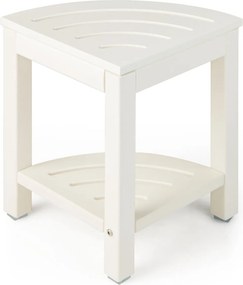 Costway Sprchová lavice s rohová sprchová stolička – 32,5 × 32,5 × 43,5 cm