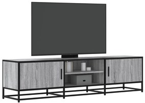 TV skříňka šedá sonoma 160 x 35 x 41 cm kompozitní dřevo a kov