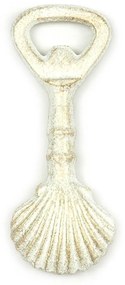 Bottle opener Sea shell - bílo-zlatá