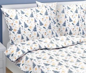 Bellatex Povlečení bavlněné Vánoce 140x200, 70x90 cm Stromek vánoční