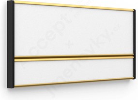 ACCEPT Dveřní tabulka ACS 187 x 93 mm - zlatá tabulka
