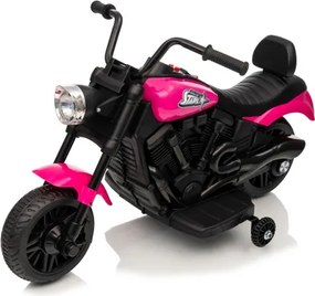 Elektrická motorka STAR růžová