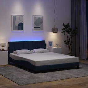 Rám postele bez matrace Hanko modrý 160 x 200 cm textil 3310474
