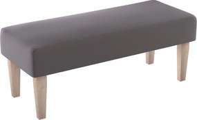 Dlouhá lavička 100x40cm barva hnědá látka sametová