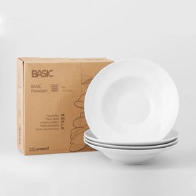 Set talířů na těstoviny 27 cm, 4 ks – Basic