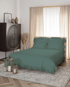 Ložní povlečení Cotton 200x220cm dark green