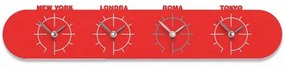 Designové hodiny 12-007 CalleaDesign Singapore 57cm (více barevných variant) Barva světle červená-64 - RAL3020