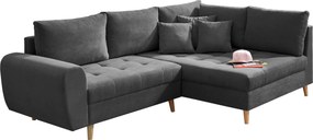 XXXLutz ROHOVÁ SEDAČKA, textil, kompozitní dřevo, antracitová MID.YOU - Sedací soupravy - 002220026003
