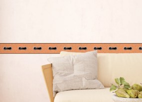 Samolepící bordura na zeď Kožený Pásek | 5 m x 13.8 cm | DWB8245