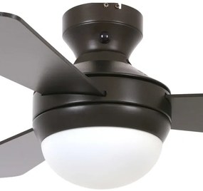 Lucci Air 512311- Stropní ventilátor AIRLIE HUGGER 2xE27/15W/230V dřevo/hnědá+DO