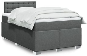 Box spring postel s matrací tmavě šedá 120x200 cm textil 3288170
