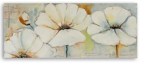 Gario Obraz na plátně Tři květiny a poupě Rozměry: 90 x 30 cm