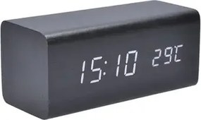 Solight CA01B hodiny s budíkem / bílé LED podsvícení / 3 budíky / nast