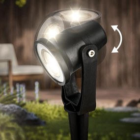 BRI 3918035 Startovací sada Lillis – CONNECT TO SHINE, 3ks bodových svítidely, IP65, černá - BRILONER