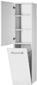 Aqualine Vega skříňka vysoká s košem 150 cm bílá VG160 Koupelny Bernold