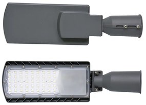 Ecolite SL02-30W/3000 Šedé LED veřejné osvětlení 30W na výložník teplá bílá