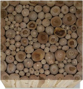 Konferenční stolek, pravý teak, 50x50x35 cm 244555