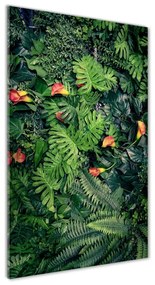 Wallmuralia Vertikální Fotoobraz na skle Tropické rostliny 50x100