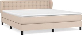 Box spring postel s matrací cappuccino 160x200 cm umělá kůže 3127324