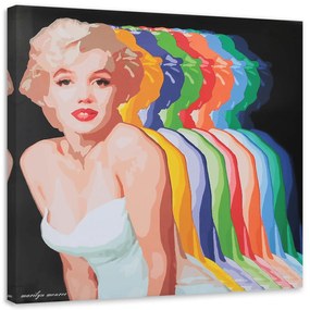 Gario Obraz na plátně Marilyn Monroe s barevnými stíny Rozměry: 30 x 30 cm