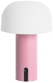 OnaDnes -20% Time for home Růžová plastová stolní LED lampa Cecile