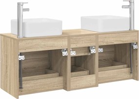 Sada koupelnových skříněk 3 ks Dub sonoma 49,5 x 41 x 63 cm 3405829