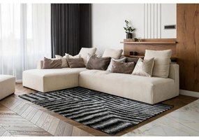 Luxusní kusový koberec shaggy Jansen šedý 160x220cm