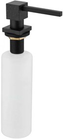 Mexen příslušenství, hranatý dávkovač saponátu do kuchyňského dřezu, černá skvrnitá, 6605320-76