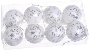 vánoční polystyrenové koule s hvězdami 5 cm (8 ks)