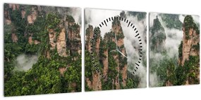 Obraz - Zhangjiajie National Park, Čína (s hodinami) (90x30 cm)